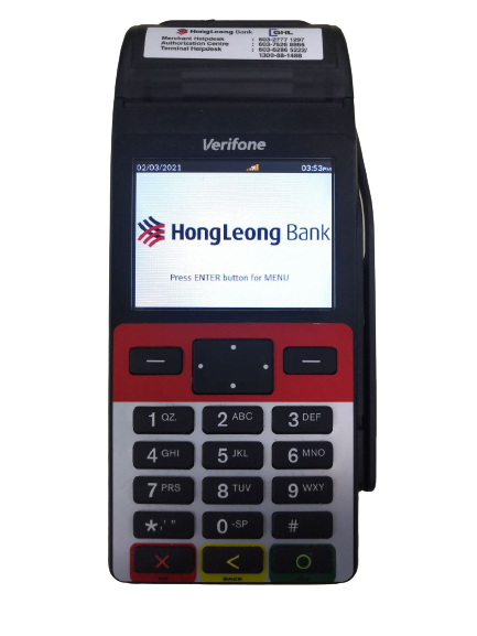 Video and User Guide for Terminal - Hong Leong Bank Engage V200/V205C ...
